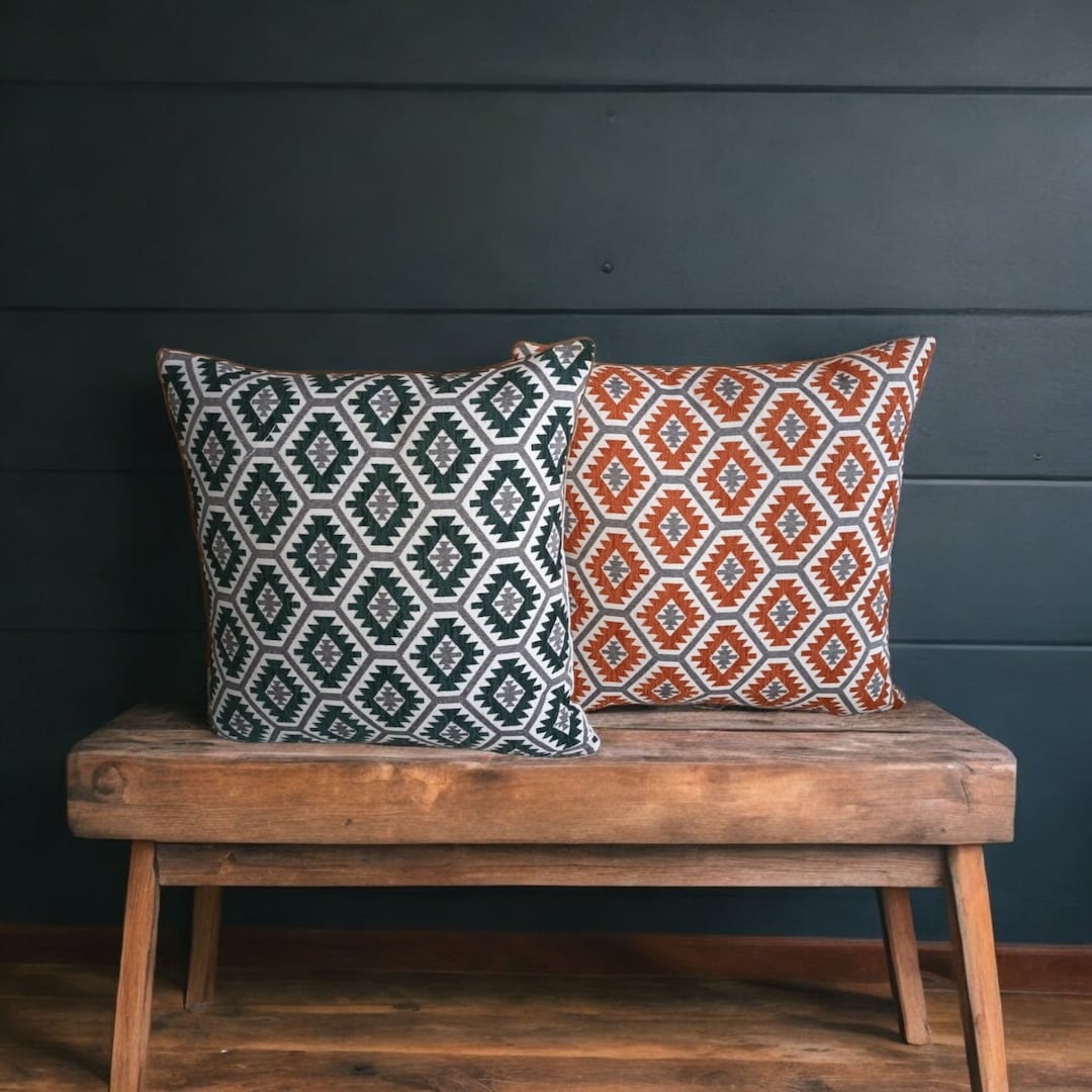 Aztec Design Cushion, Geometric Pattern Cushions, Cushions, Throw ...