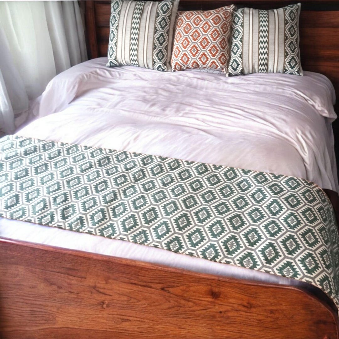 Aztec Style, Mayan Designs Bed Runner, Bed Runners, Home Decor - Etsy