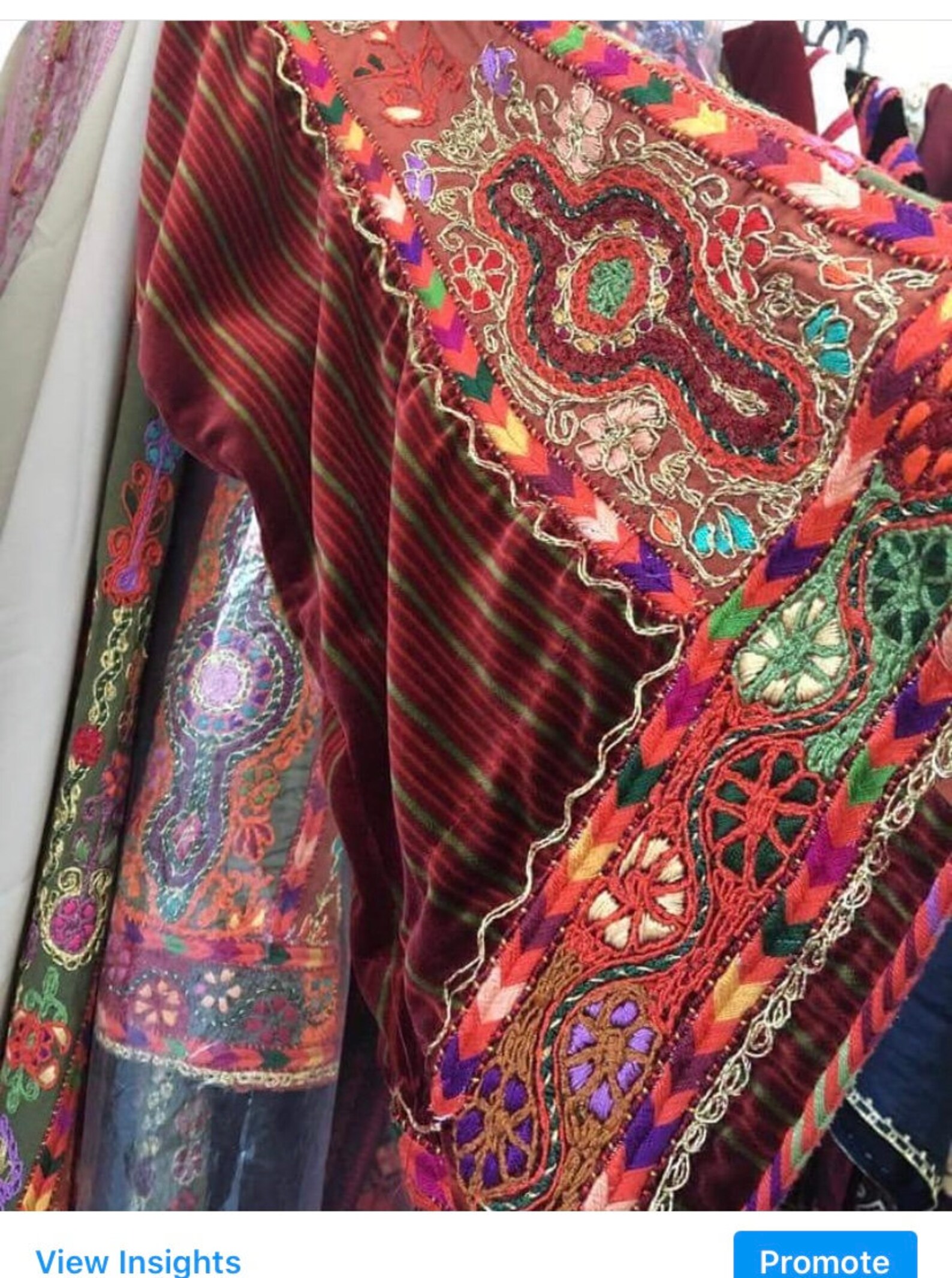 Palestinian Wedding Dress Traditional Costume Embroidery Women Dress ...