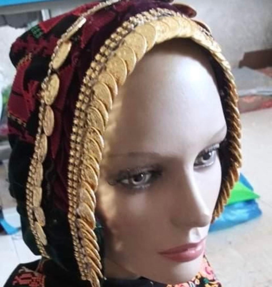 Palestinian Wedding Dress Traditional Costume Embroidery Women Dress ...