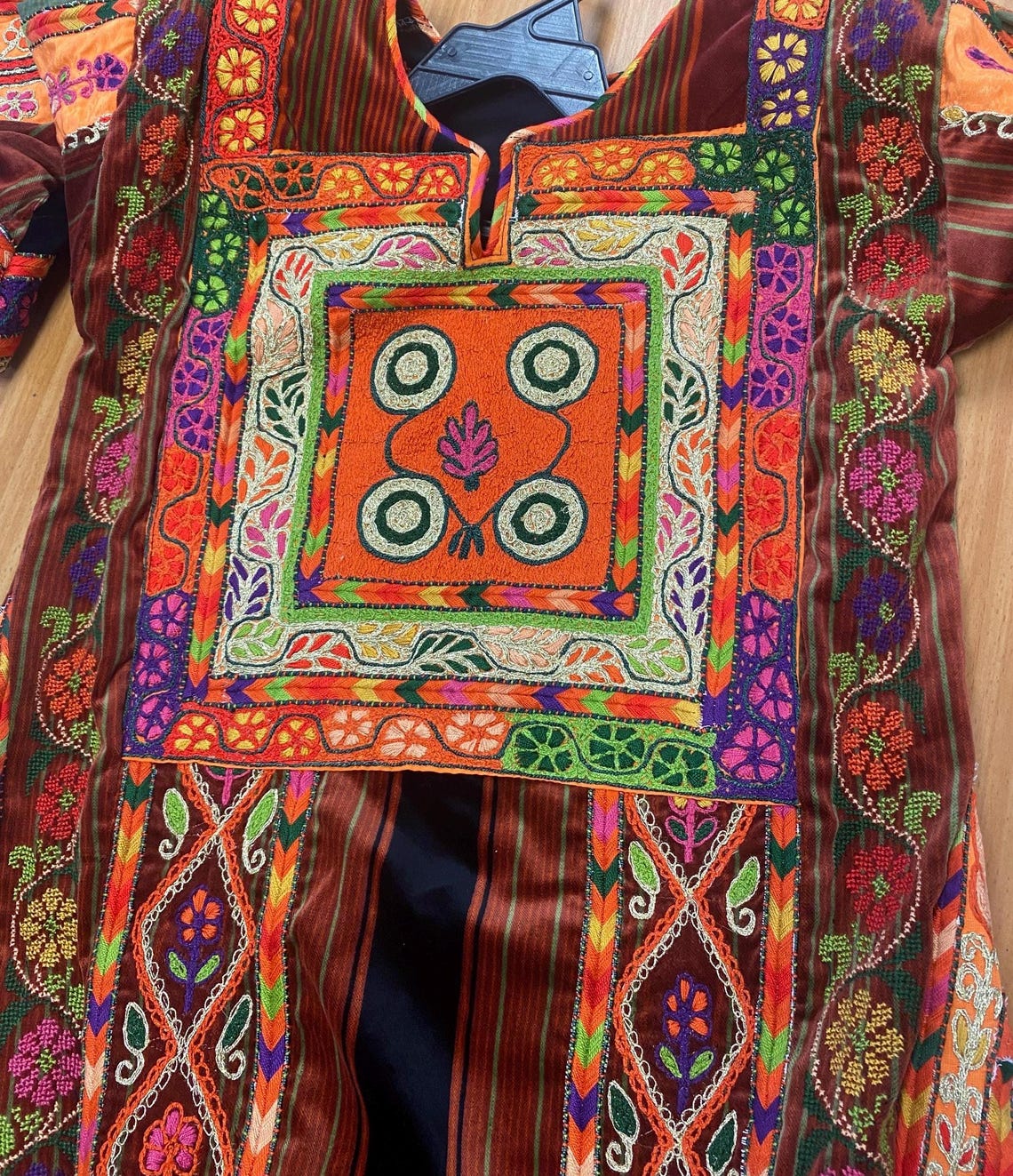 Palestinian Wedding Dress Traditional Costume Embroidery Women Dress ...