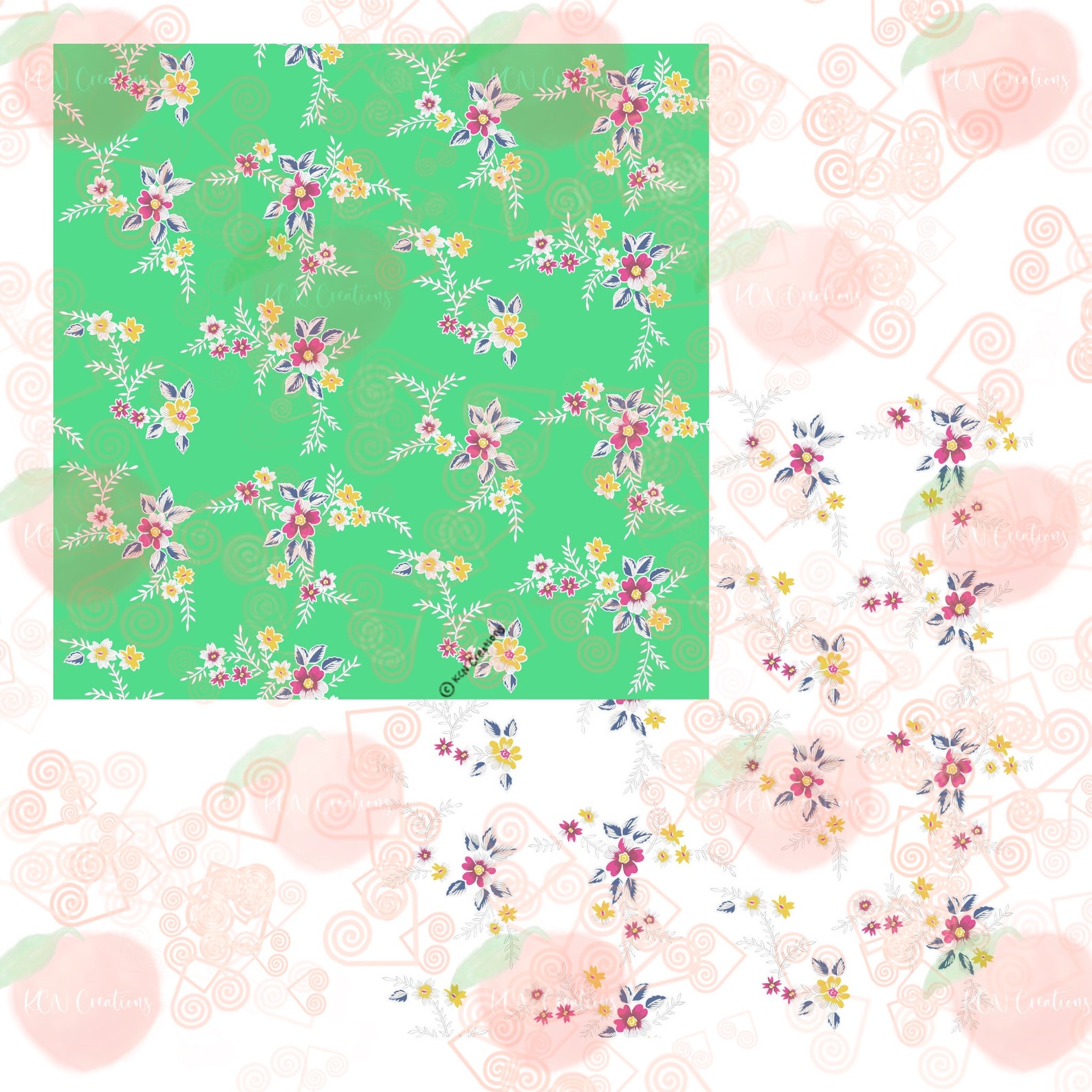 Hmong Thai Li Loos Pattern Design 10, JPEG, PNG, Digital Download ...