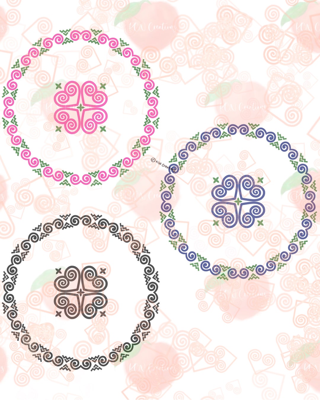 Hmong Qwj Border 1, JPEG, PNG, PDF, Digital Download, Updated 5.25.2023 ...