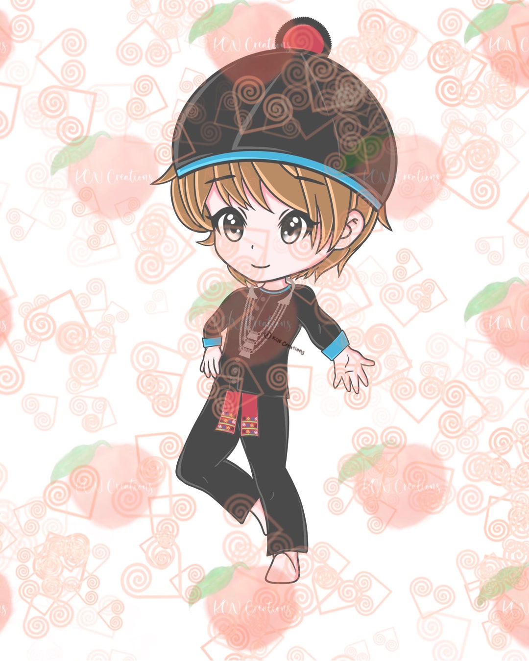 Chibi, Hmong Boy 7, JPEG, PNG, Digital Download - Etsy