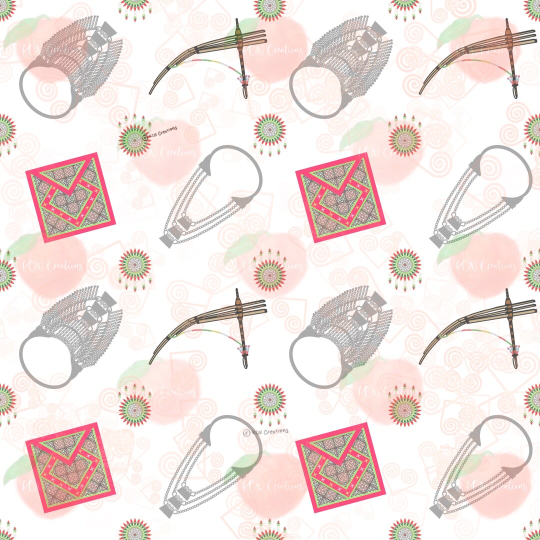 Hmong Items Pattern 2, JPEG, PNG, Digital Download - Etsy