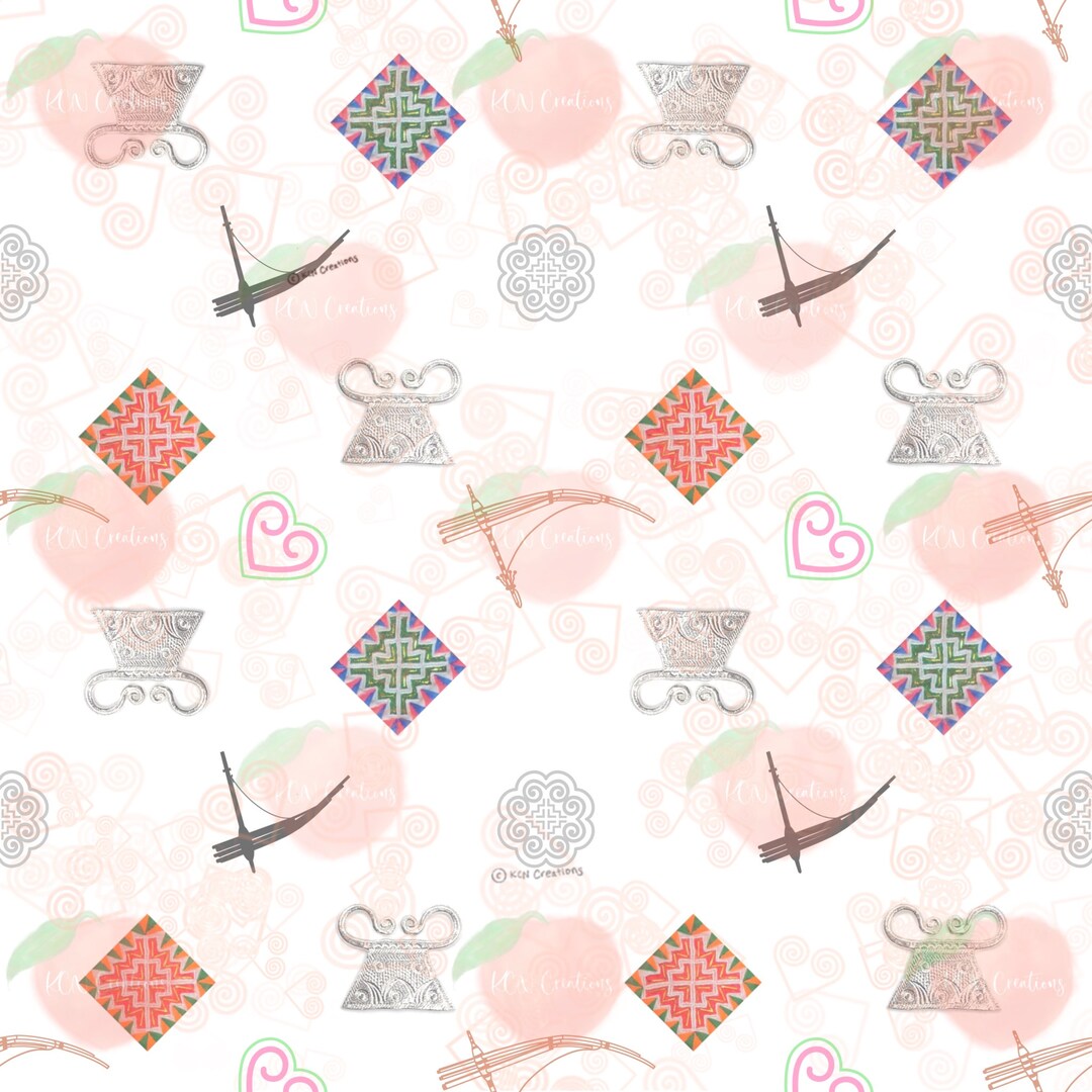Hmong Items Pattern 1. JPEG, PNG. Digital File. - Etsy