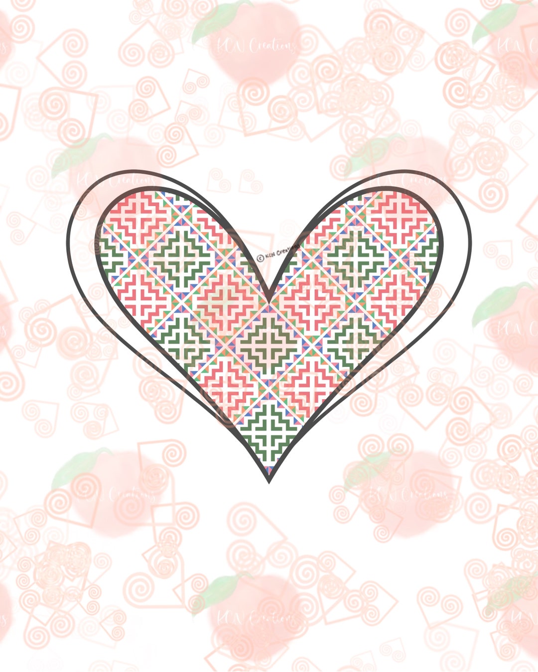 Double Heart - Design 1. JPEG, PNG. Digital File. - Etsy