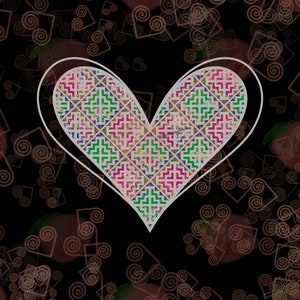 Double Heart Design 3. JPEG, PNG. Digital File. - Etsy