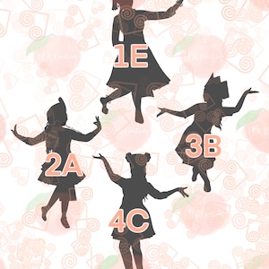 Hmong Dance Silhouette - Pack 5, JPEG, PNG, ,digital Download - Etsy