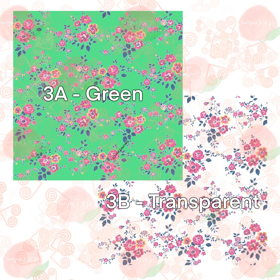 Hmong Thai Li Loos Pattern, Design 7 - Paj Iab, JPEG, PNG, Digital ...