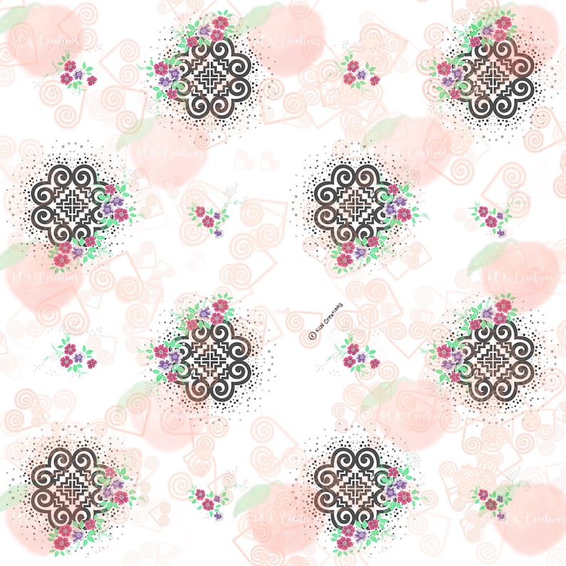 Cute Hmong Pattern 8, JPEG, PNG, Digital Download - Etsy
