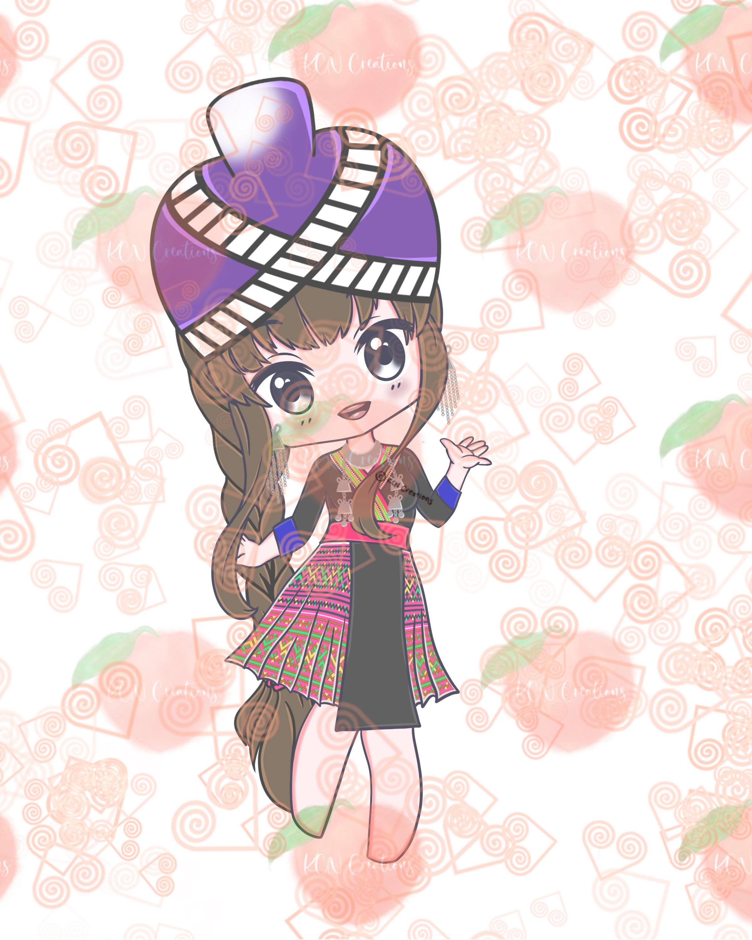 Chibi, Hmong Girl 8, JPEG, PNG, Digital Download - Etsy