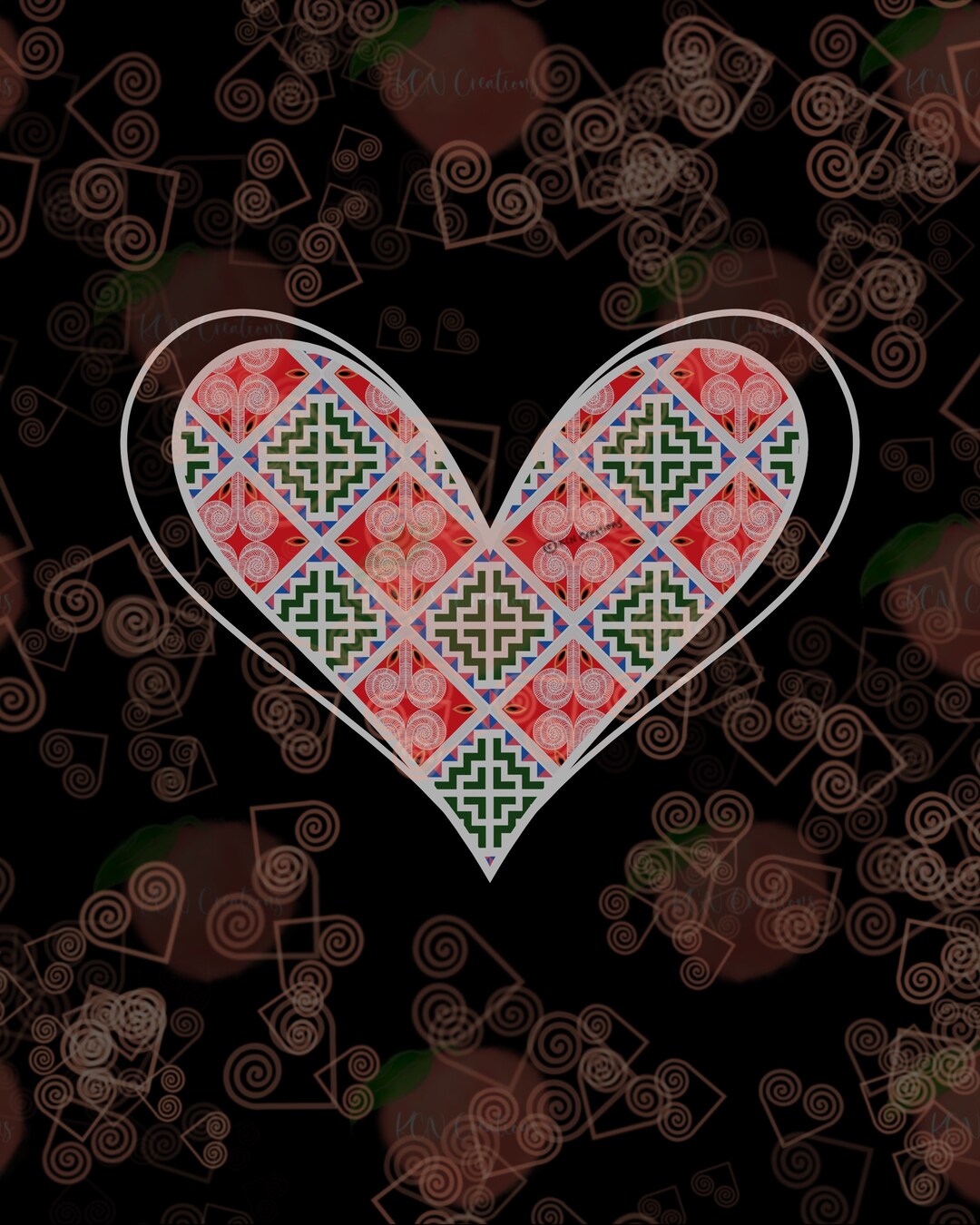 Double Heart - Design 4, JPEG, PNG, Digital Download - Etsy