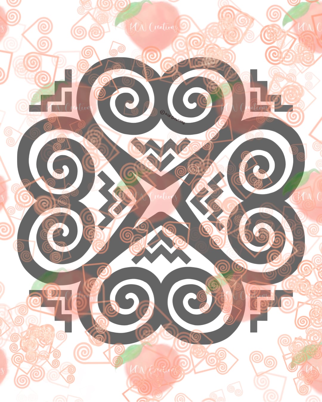 Hmong Digital Files, Rainbow Qwj Heart Pack 2 - HP2, Black ONLY, JPEG ...