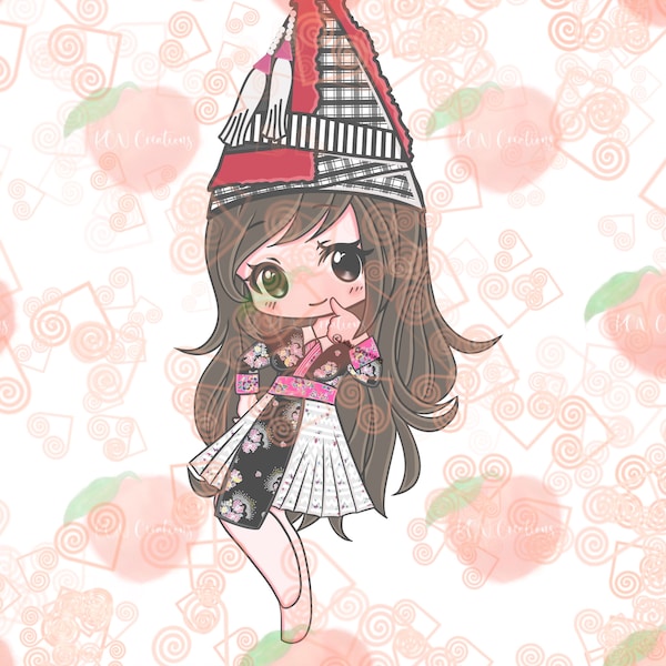 Hmong Girl Cartoon - Etsy