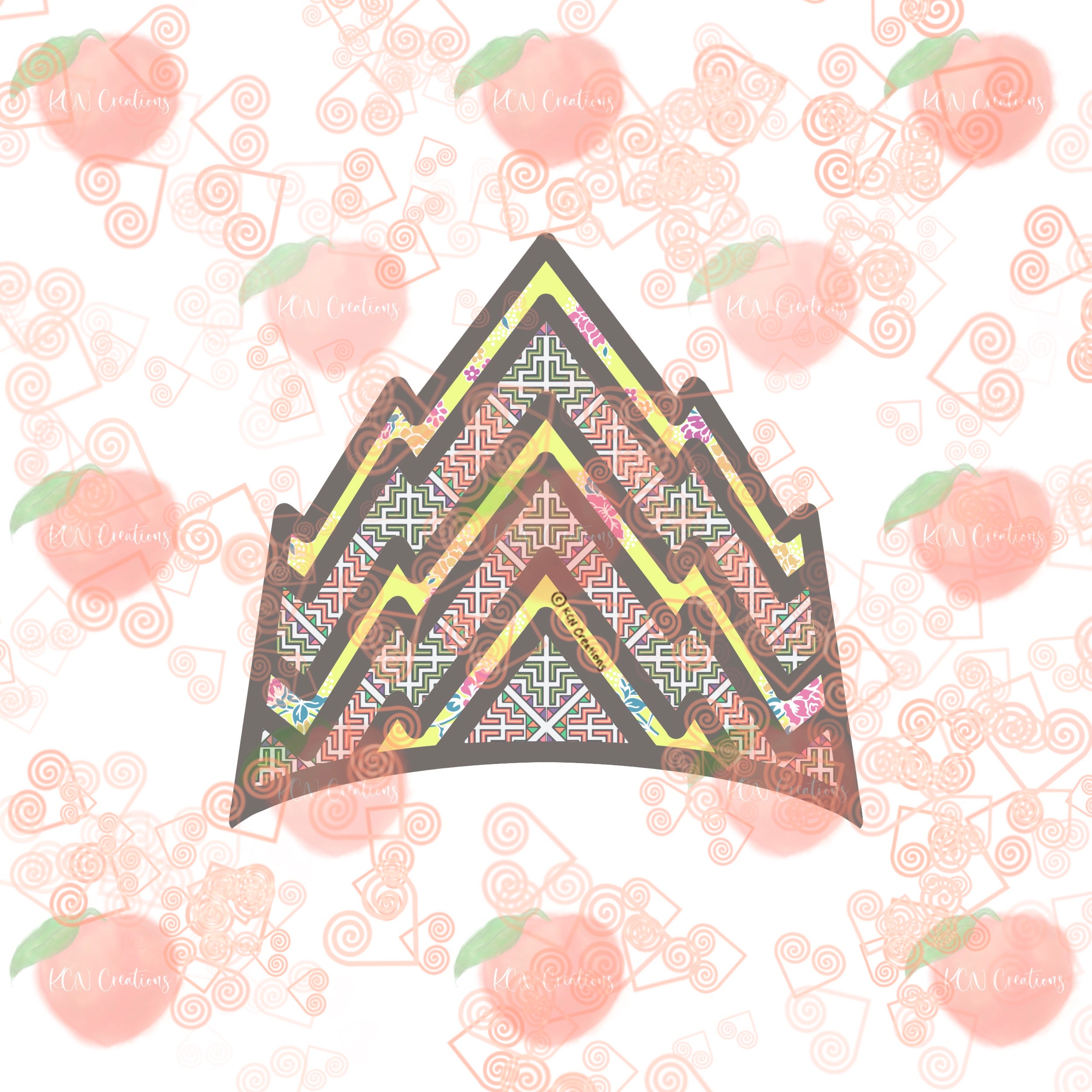 Cute Hmong Girl's Princess Hat Yellow. Digital File. - Etsy