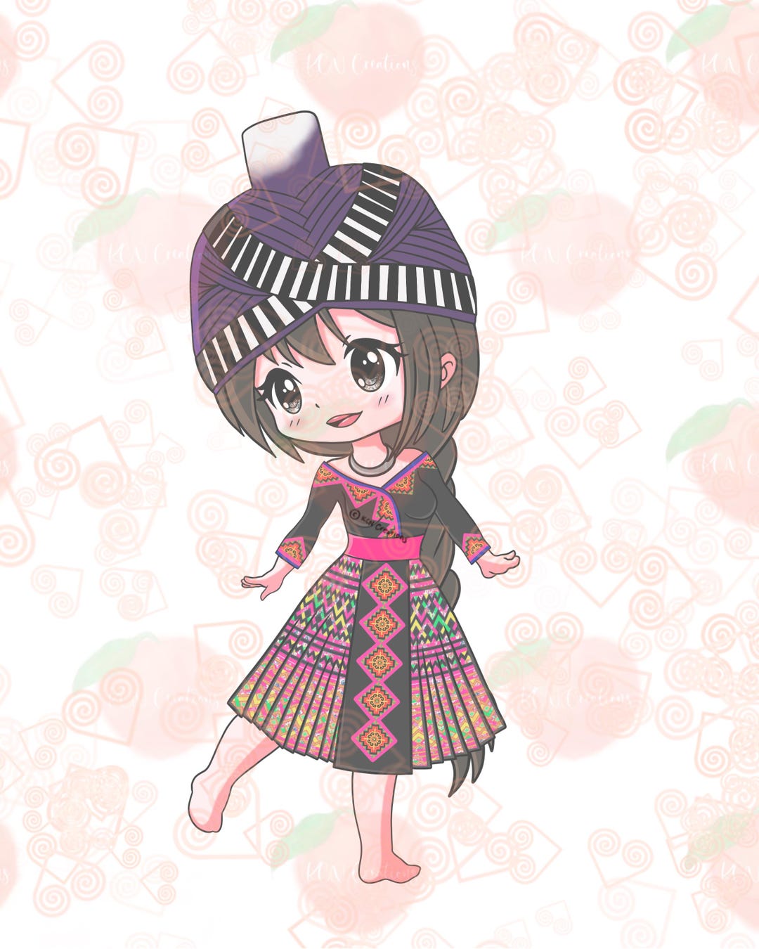 Chibi, Hmong Girl 14, JPEG, PNG, Digital Download - Etsy