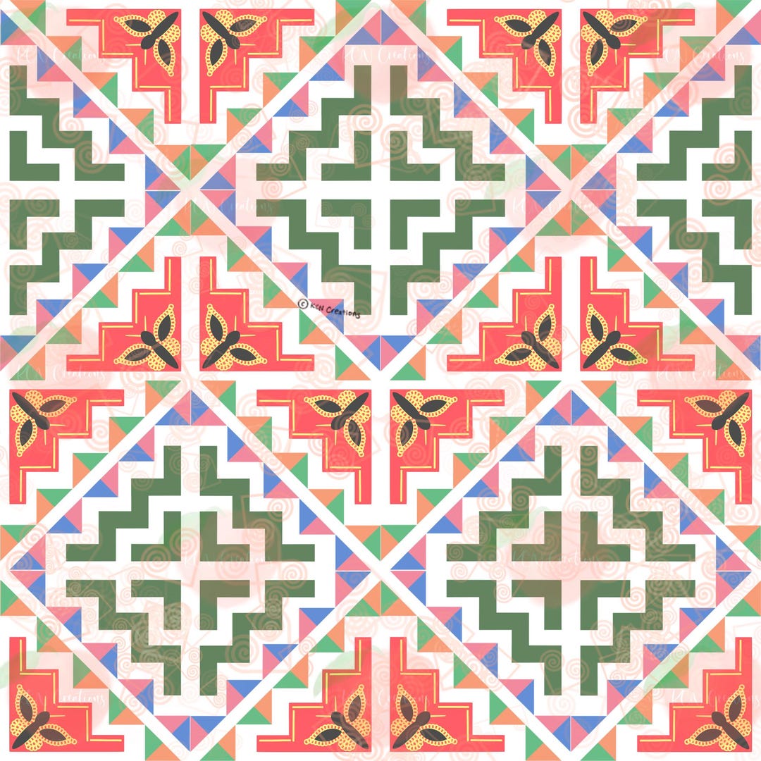 Hmong PNM Pattern 14, Butterfly, JPEG, PNG, Digital Download - Etsy