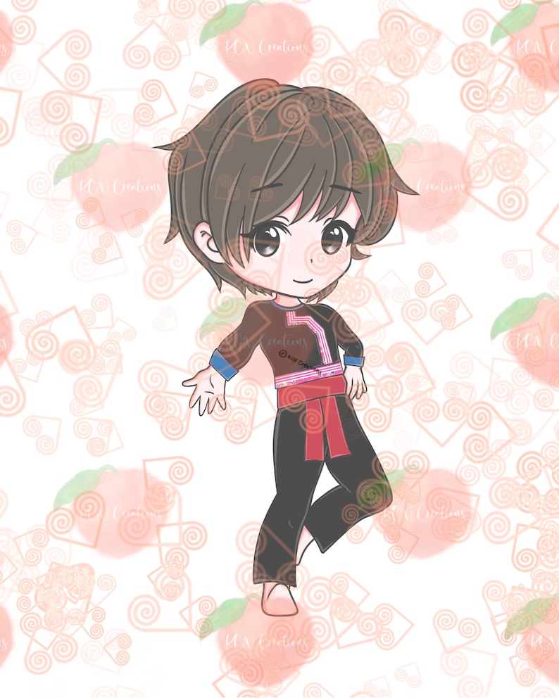 Chibi_hmong_boy_10. JPEG PNG. Digital File. - Etsy