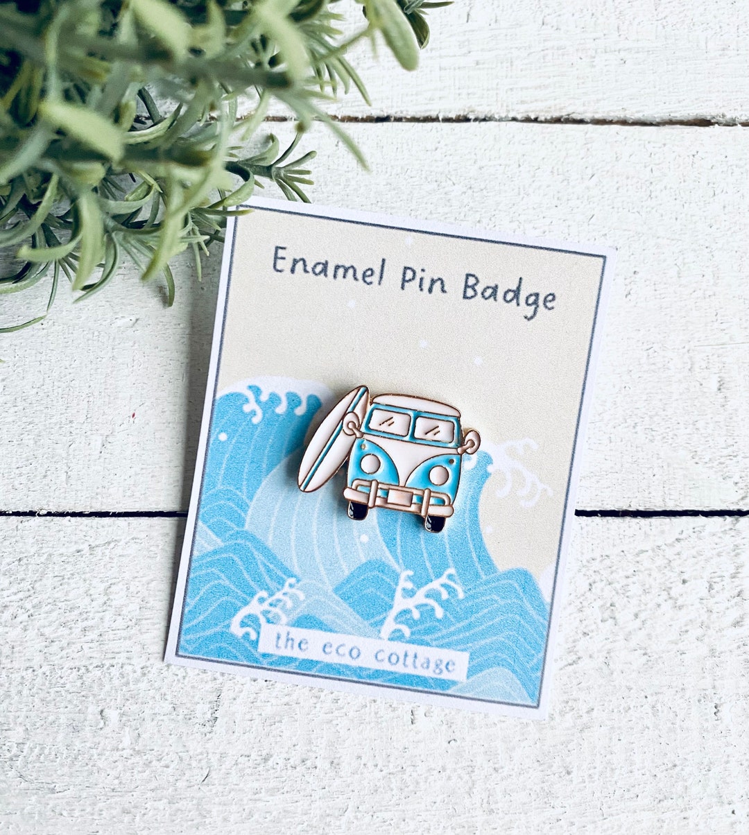 Enamel Pin Badge VW Camper Van Surfer Beach Coast Metal Badge - Etsy