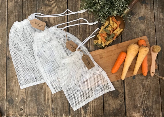 Cotton Mesh Net Produce Bags-Large Medium Small-Eco Friendly | Etsy