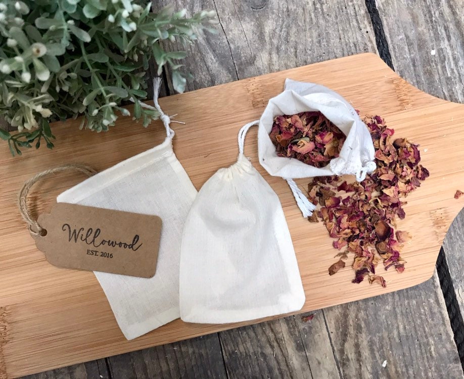 Plastic Free Organic Tea Bags Reusable Cotton Cloth Teabags | Etsy