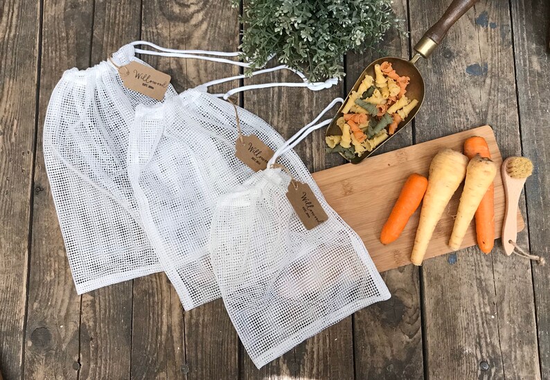 Cotton Mesh Net Produce Bags-Large Medium Small-Eco Friendly | Etsy