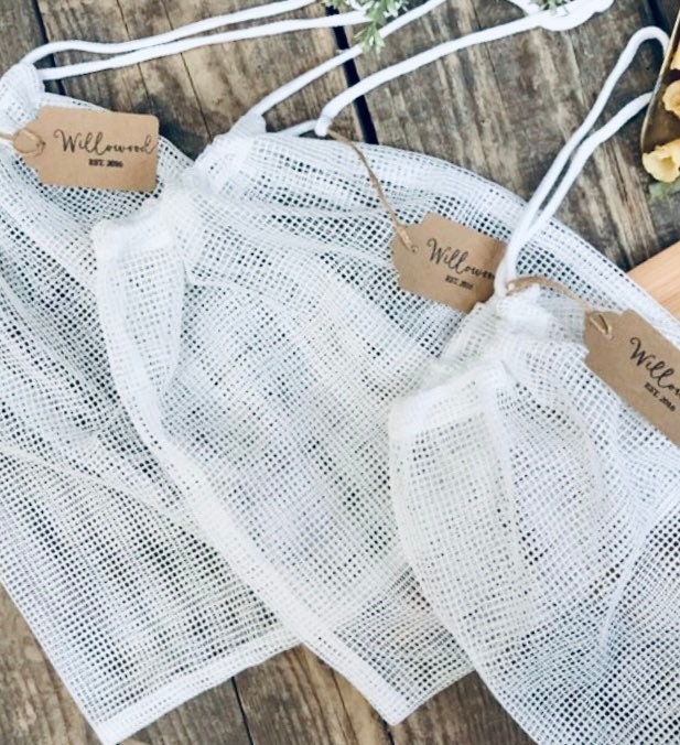 Cotton Mesh Net Produce Bags-large Medium Small-eco Friendly - Etsy UK