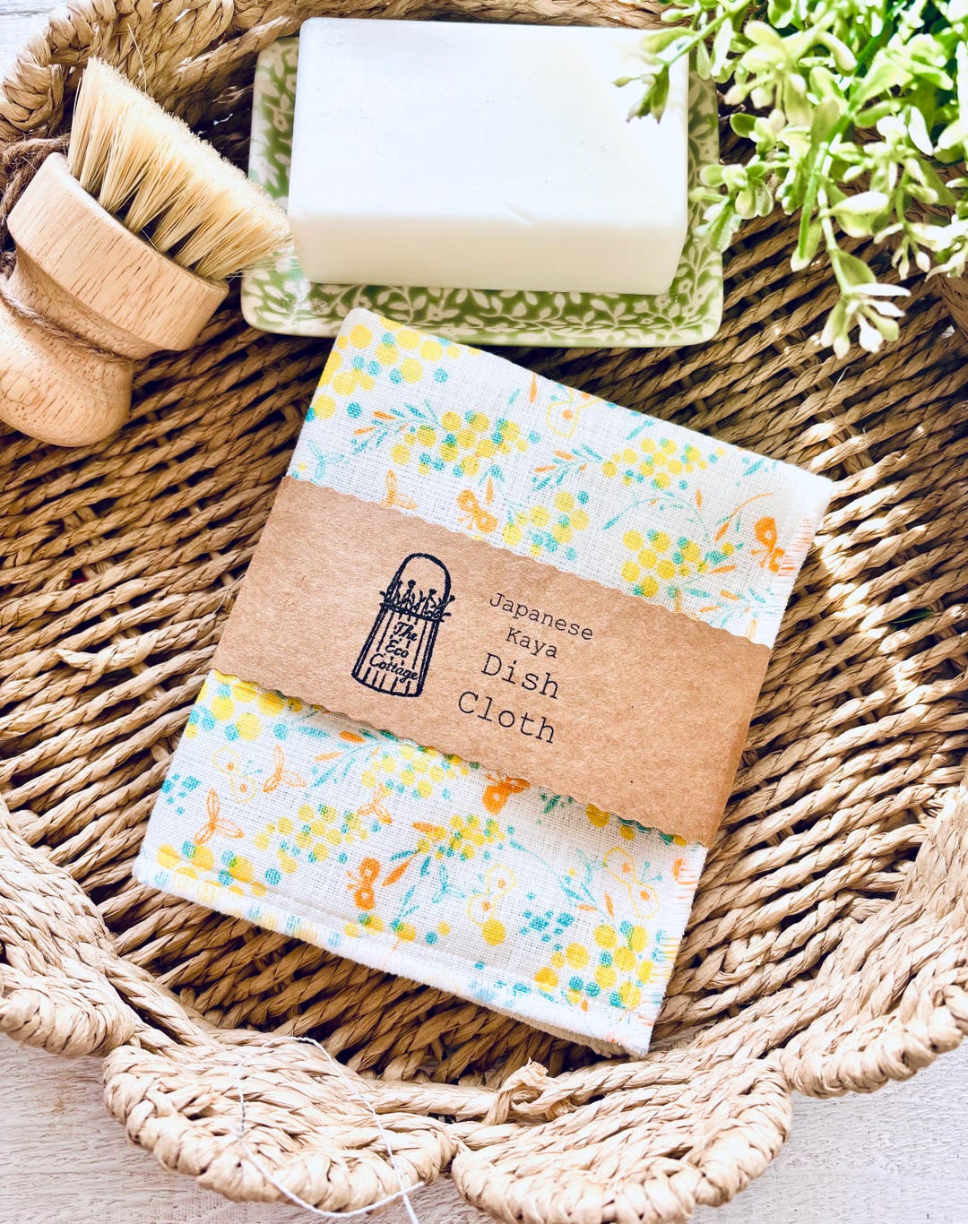 Japanese Kaya Kitchen Cloth: Spring Floral, Quick Dry, Eco-friendly - Etsy