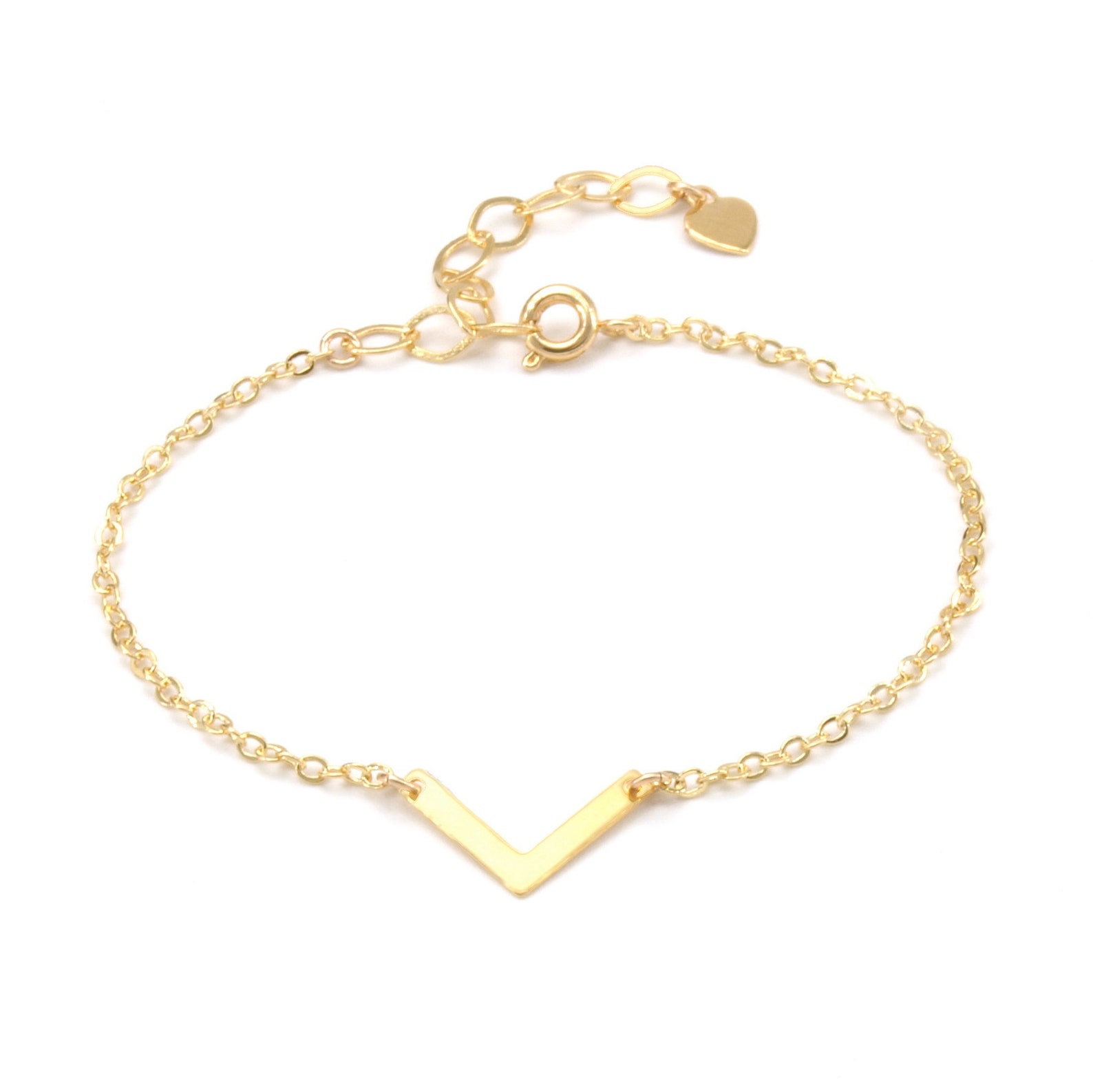 Bracelet V Gold-plated - Etsy