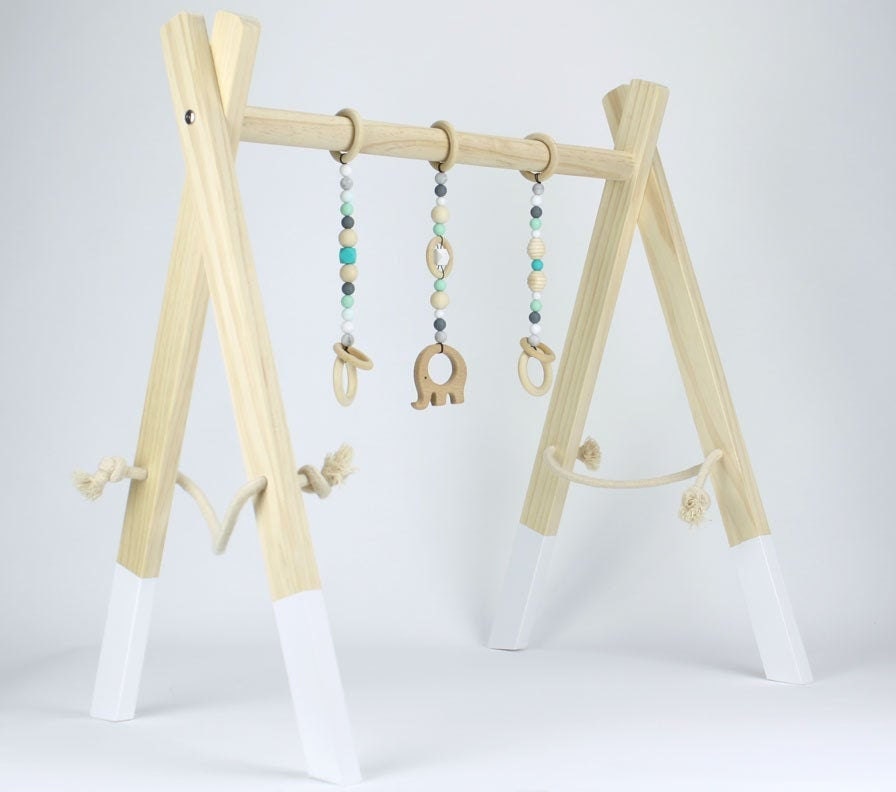Wooden Baby Gym Activity Play Gym Frame Handmade Floor Arch | Etsy UK