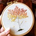 Autumn Silver Birch Tree Embroidery Pattern Kit DIY PDF Download Craft ...