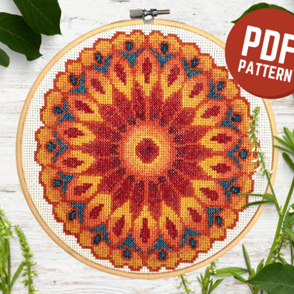 Autumn Silver Birch Tree Embroidery Pattern Kit DIY PDF Download Craft ...