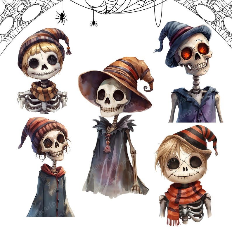 Halloween Skeleton Clipart Images in PNG Transparent Background ...