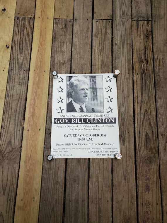 Bill Clinton Campaign Poster