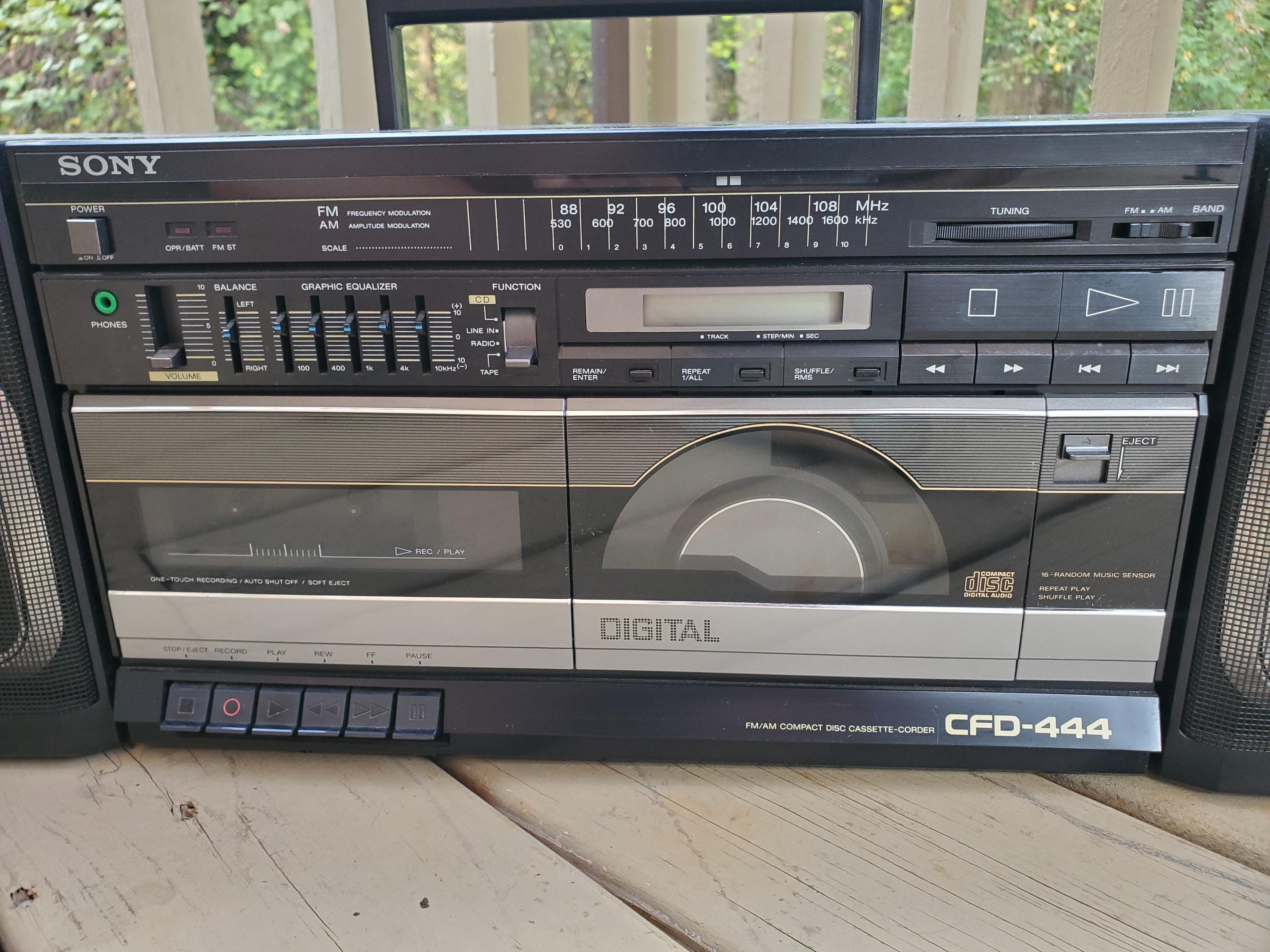 Vintage Sony CFD-444 Boombox Cassette and CD Player Stero Boom Box - Etsy