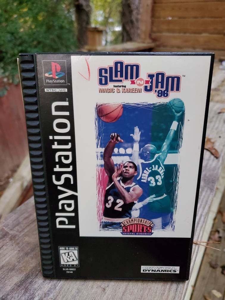 Authentic PS1 Playstation One Slam N Jam 96 Game - Etsy