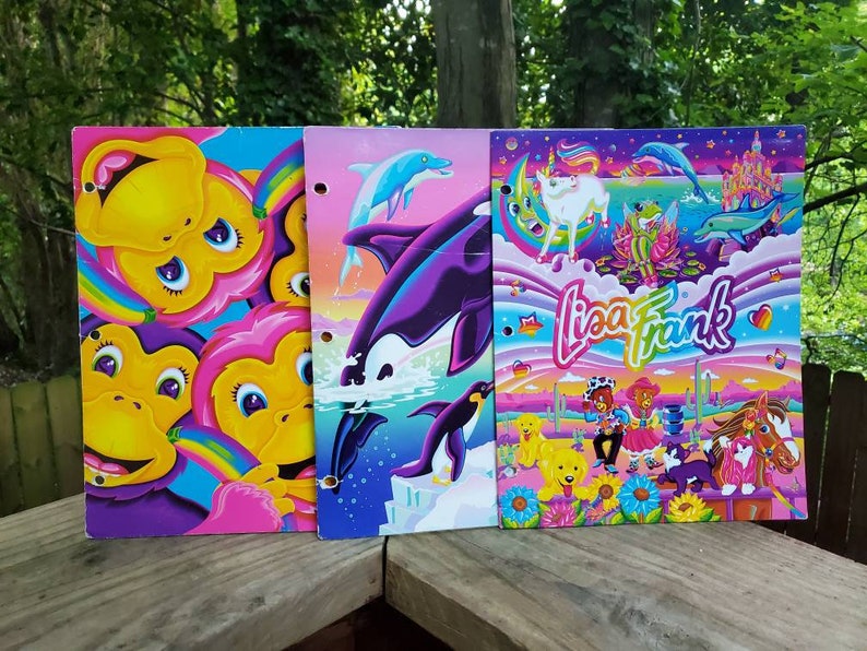Vintage Lisa Frank Folder Set - Etsy