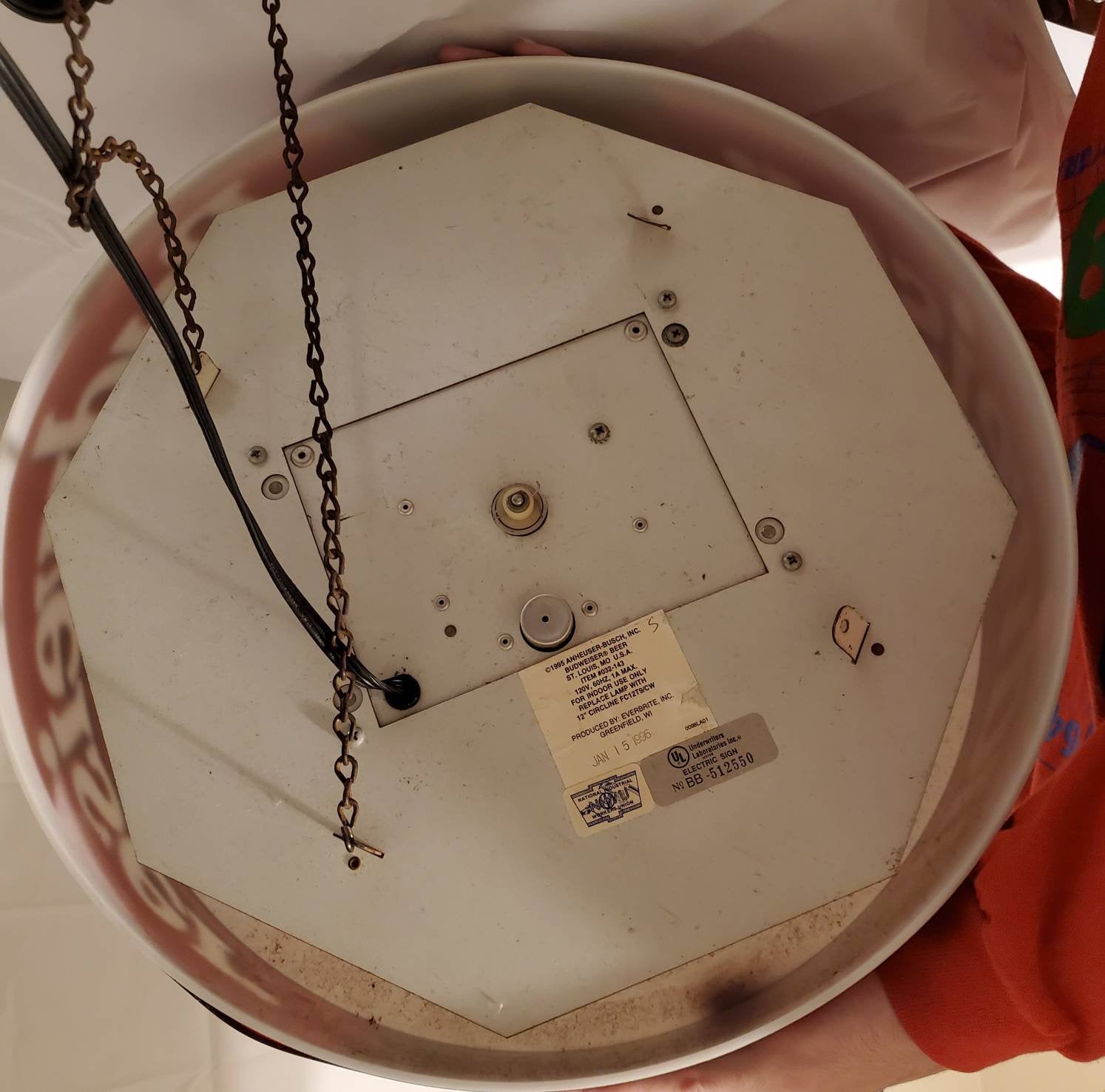 Vintage Budweiser Olympic Rotating Light Sign - Etsy