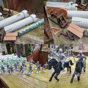Vintage 1960s Marx Carry-all Action Fighting Knights Play Set Marx ...