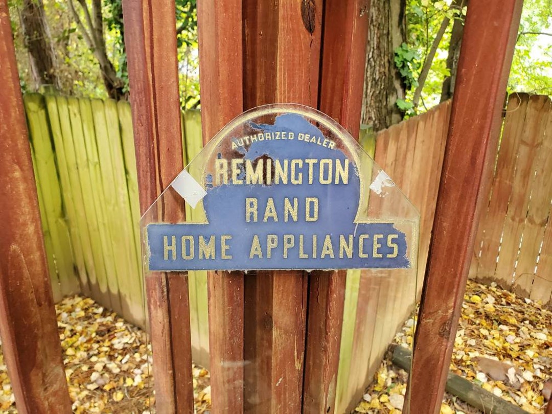 Antique Remington Rand Advertisement Sign Dealer Sign - Etsy