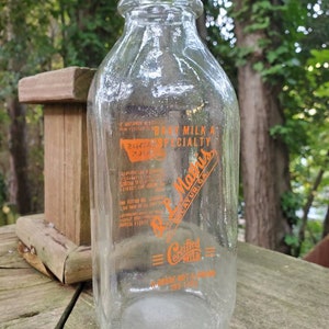 Vintage R L Mathis Milk Dairy Bottle Mathis Milk Bottle - Etsy