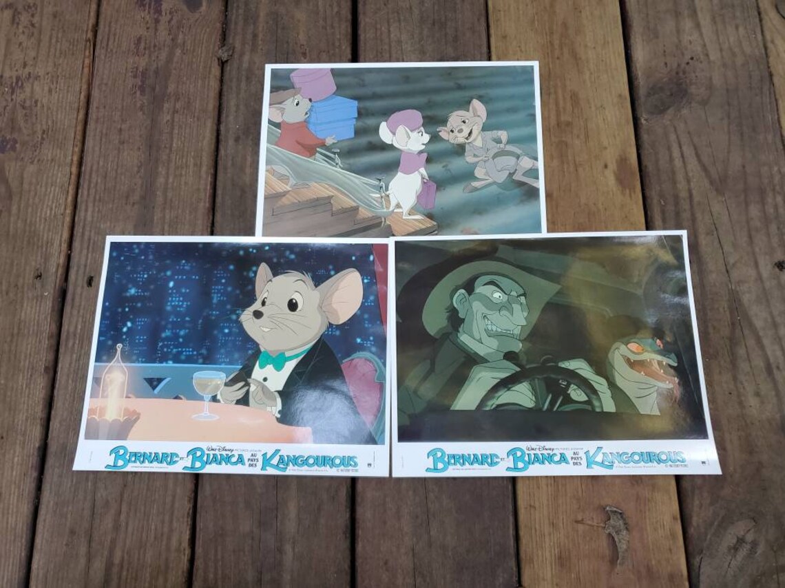 Vintage Bernard & Bianca the Rescuers Down Under Movie Lobby - Etsy