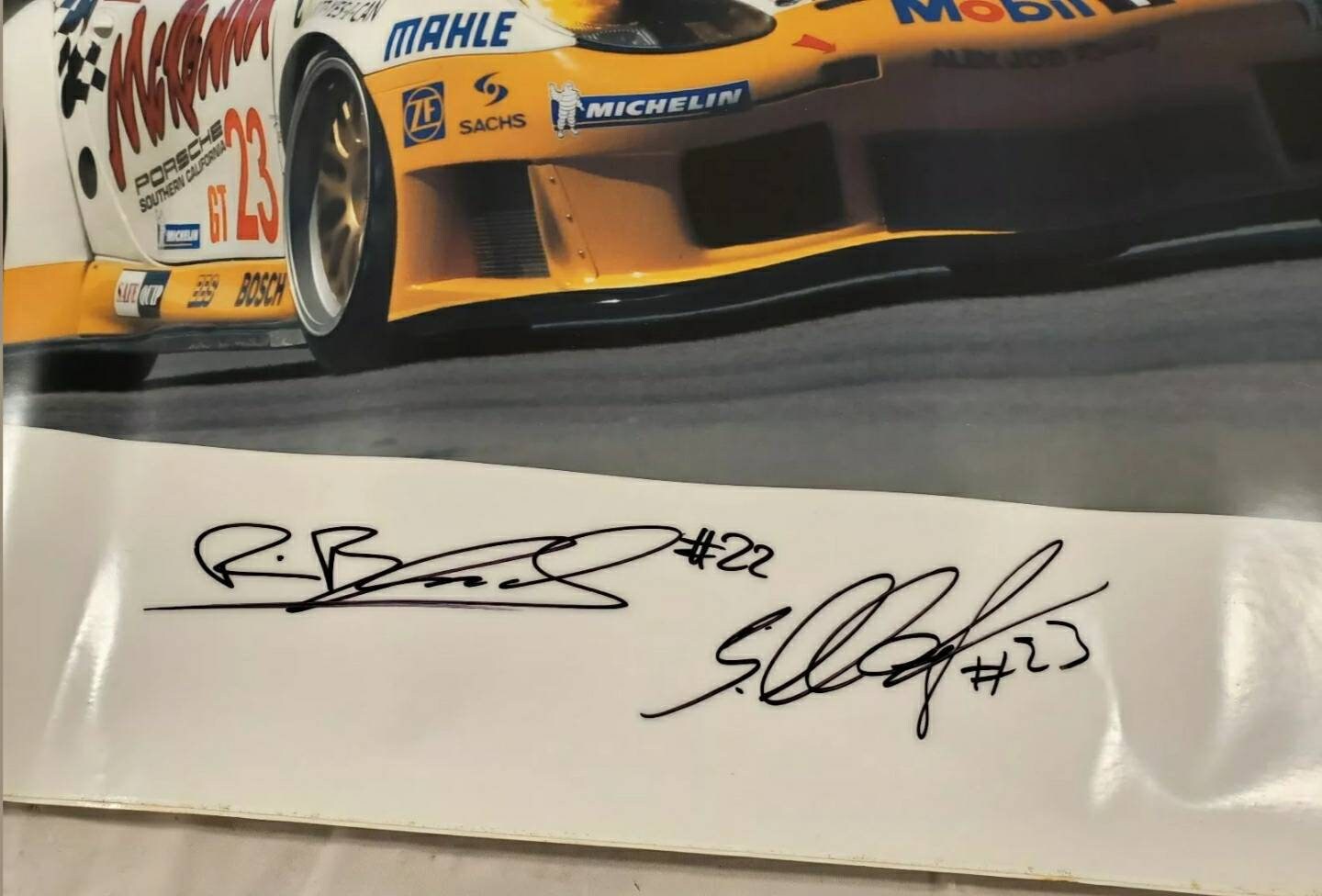 Vintage Porsche Decal Sticker Poster/ Photo Signed | Etsy