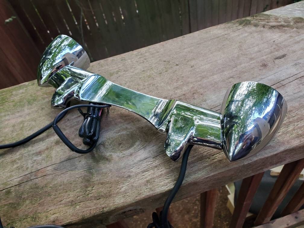 Vintage Chrome Motorcycle Bullet Light Bar SAE T07K-0012 - Etsy