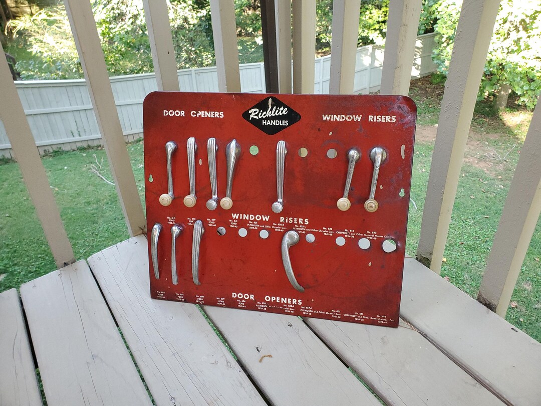 Vintage Richlite Handles Car Window Risers Store Display Auto ...
