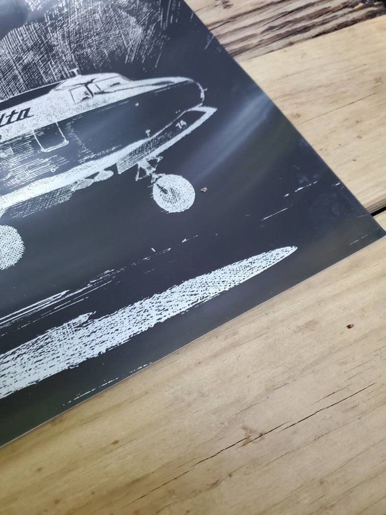 Vintage Delta Airlines Fred Takasumi Printing Proof Signs - Etsy