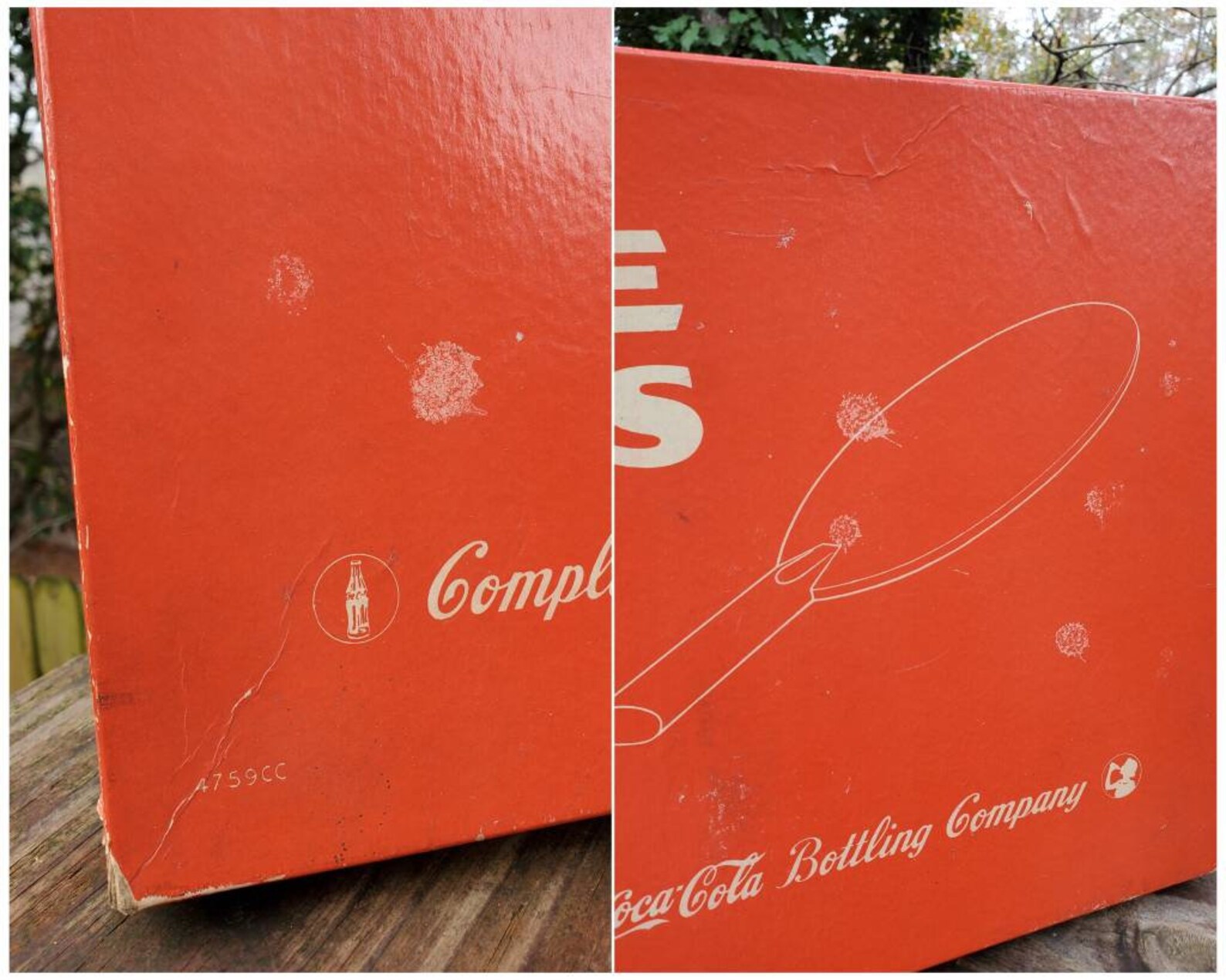Vintage 1950s Coca Cola Table Tennis Ping Pong Set Etsy