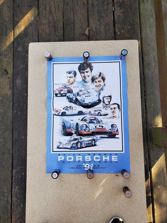 Vintage Brian Redman Porsche Invitational Poster - Etsy