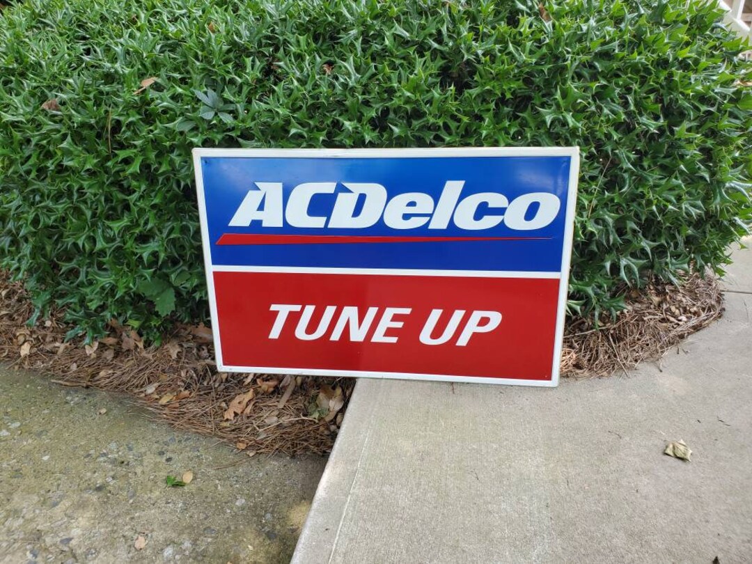 Vintage AC Delco Tune up Sign - Etsy